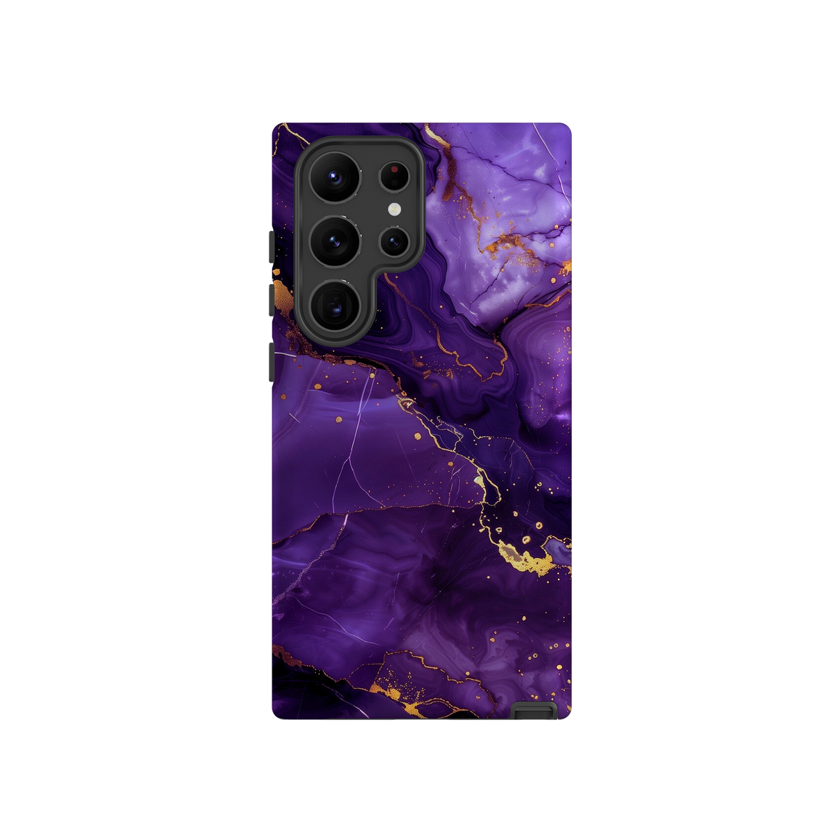 Amethyst Veins Purple Marble Phone Case For Samsung S24 Plus S23 Ultra – ZAPNAP CASES