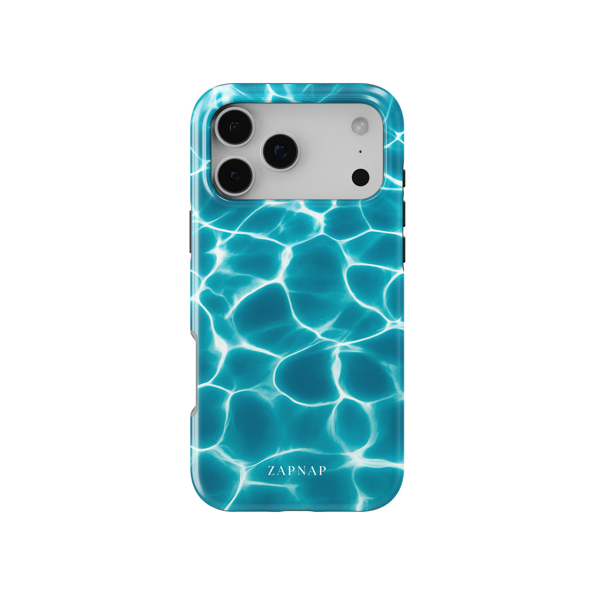 Blue Pool Ripple Phone Case For iPhone 16 Pro 15 14 13 12 Mini 11 Pro ...